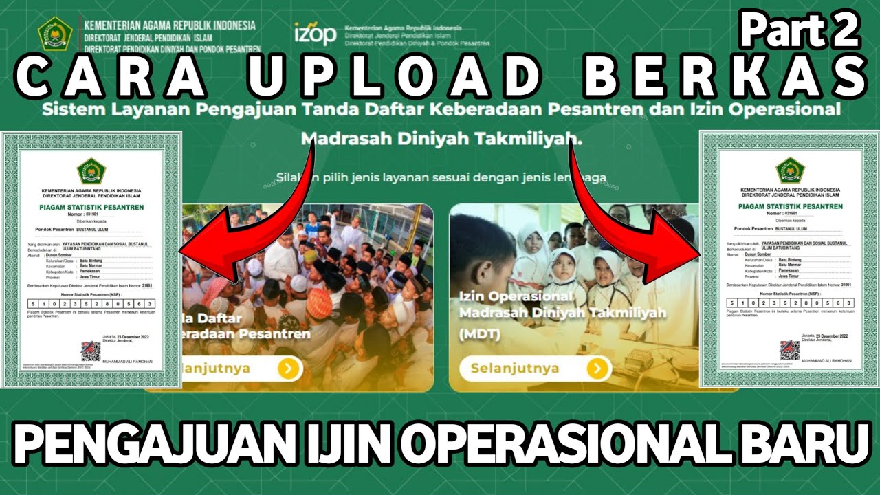 CARA UPLOAD BERKAS PENGAJUAN IJIN OPERASIONAL BARU DAN PERPANJANGAN ...