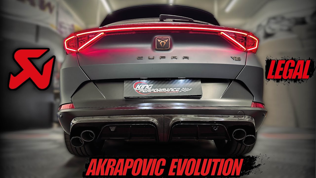 AKRAPOVIC EVOLUTION EXHAUST SYSTEM (LEGAL) ECE passend für CUPRA ...