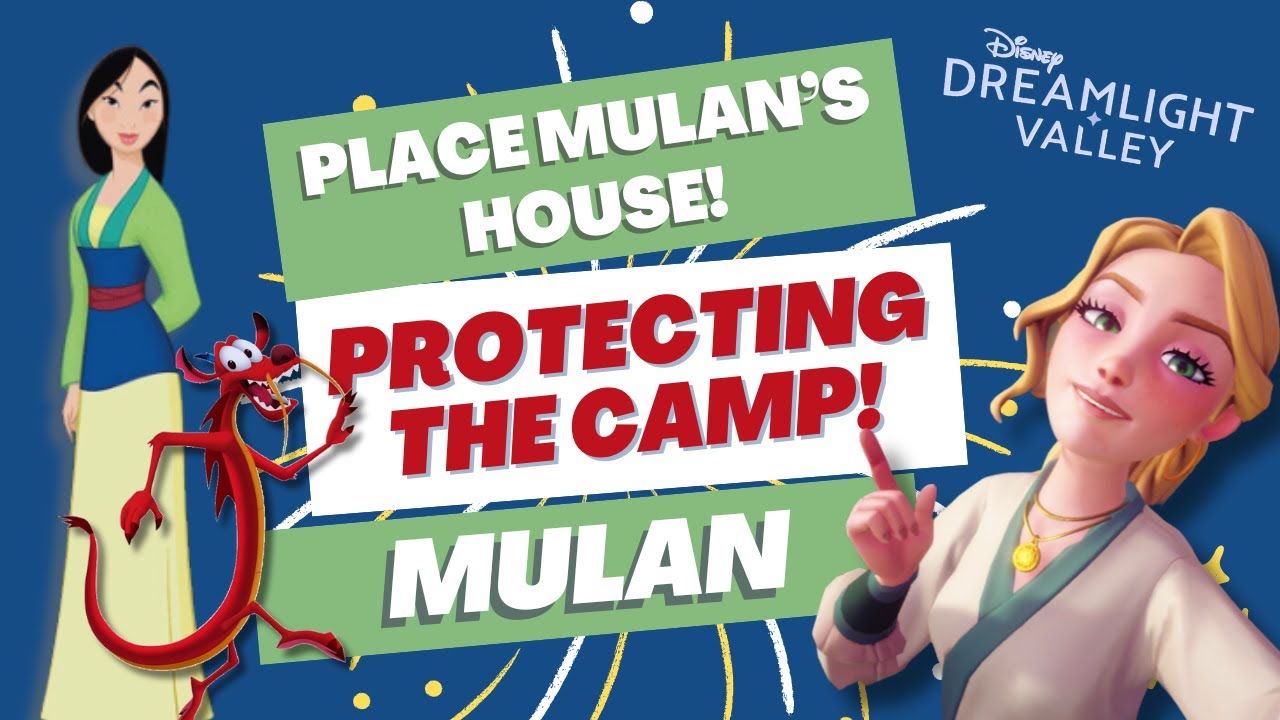 MULAN Protecting the Camp Walkthrough for Dreamlight Valley! - YouTube