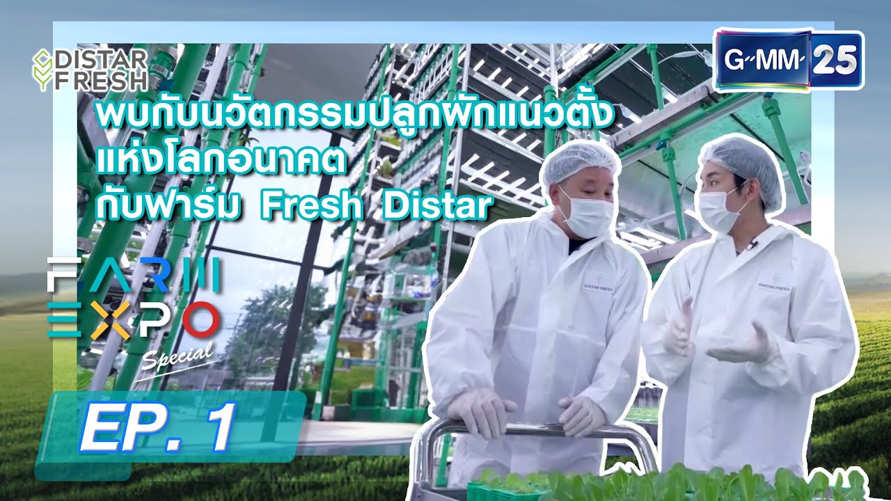 ฟาร์ม เอ็กซ์โป Special Ep.01 ปลูกผักแนวตั้ง แห่งโลกอนาคต กับ Distar ...