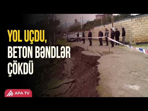 Astarada Pensərçayın sahilində torpaq sürüşməsi oldu | APA TV