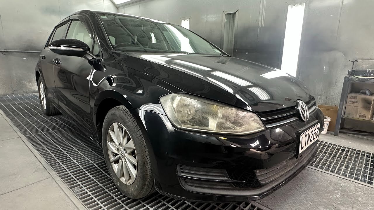 How to paint Volkswagen Golf color code LC9X step by step by SATA MAN ...