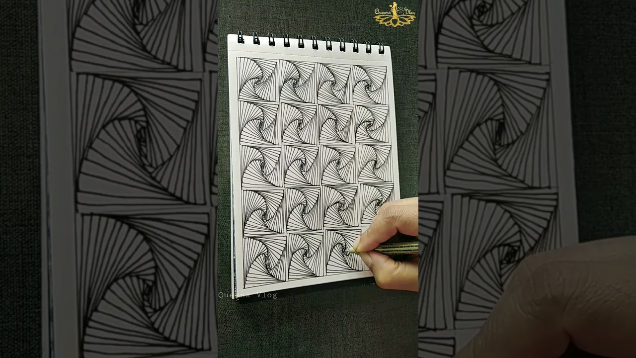 satisfying pattern drawing #patterns #relaxingpttern #shorts #ytshorts ...