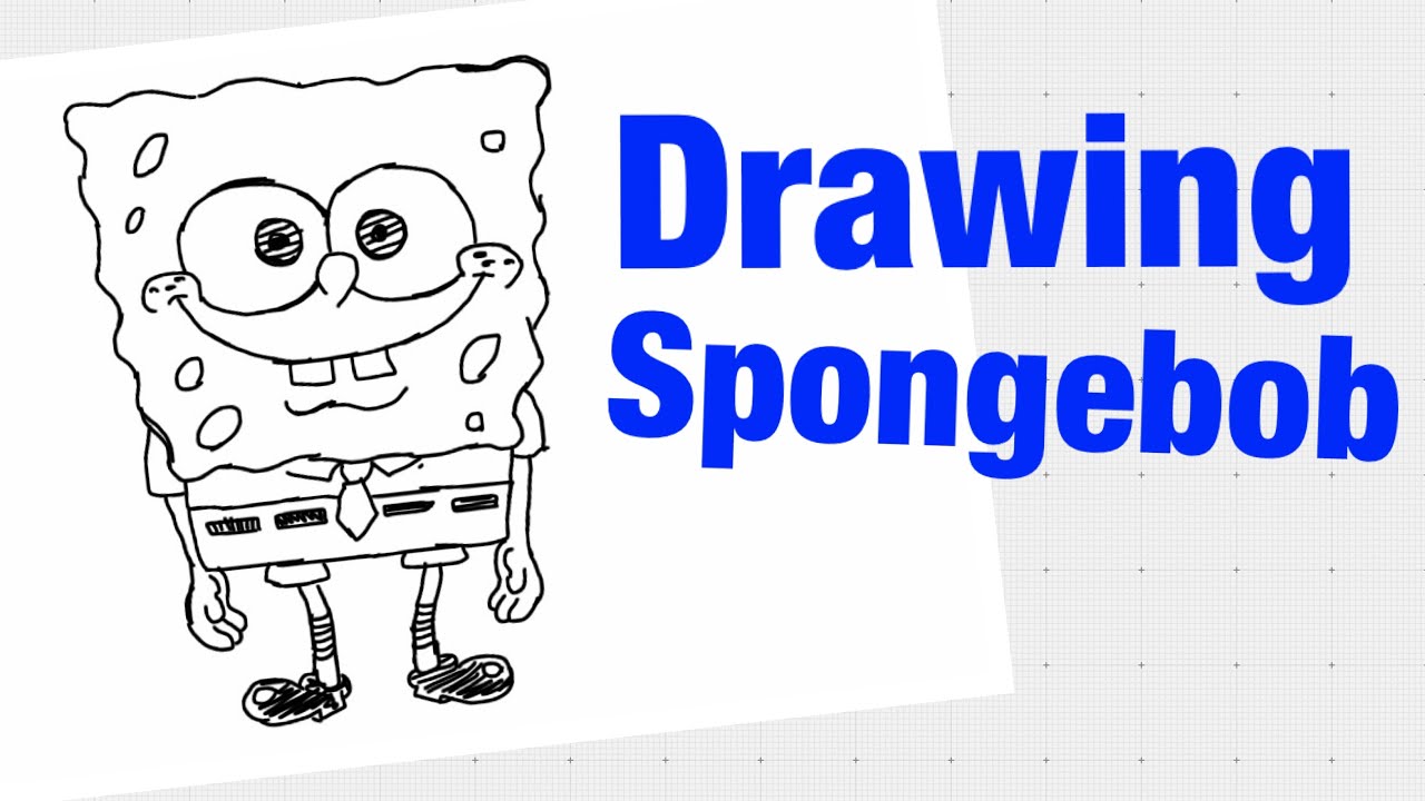 How to Draw spongebob front - YouTube
