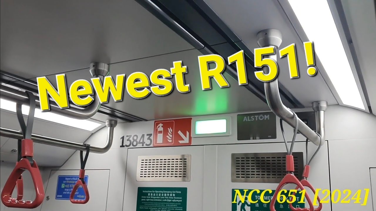 {Latest R151 Train!} Set 843/844 Ride From Jurong East to Clementi ...