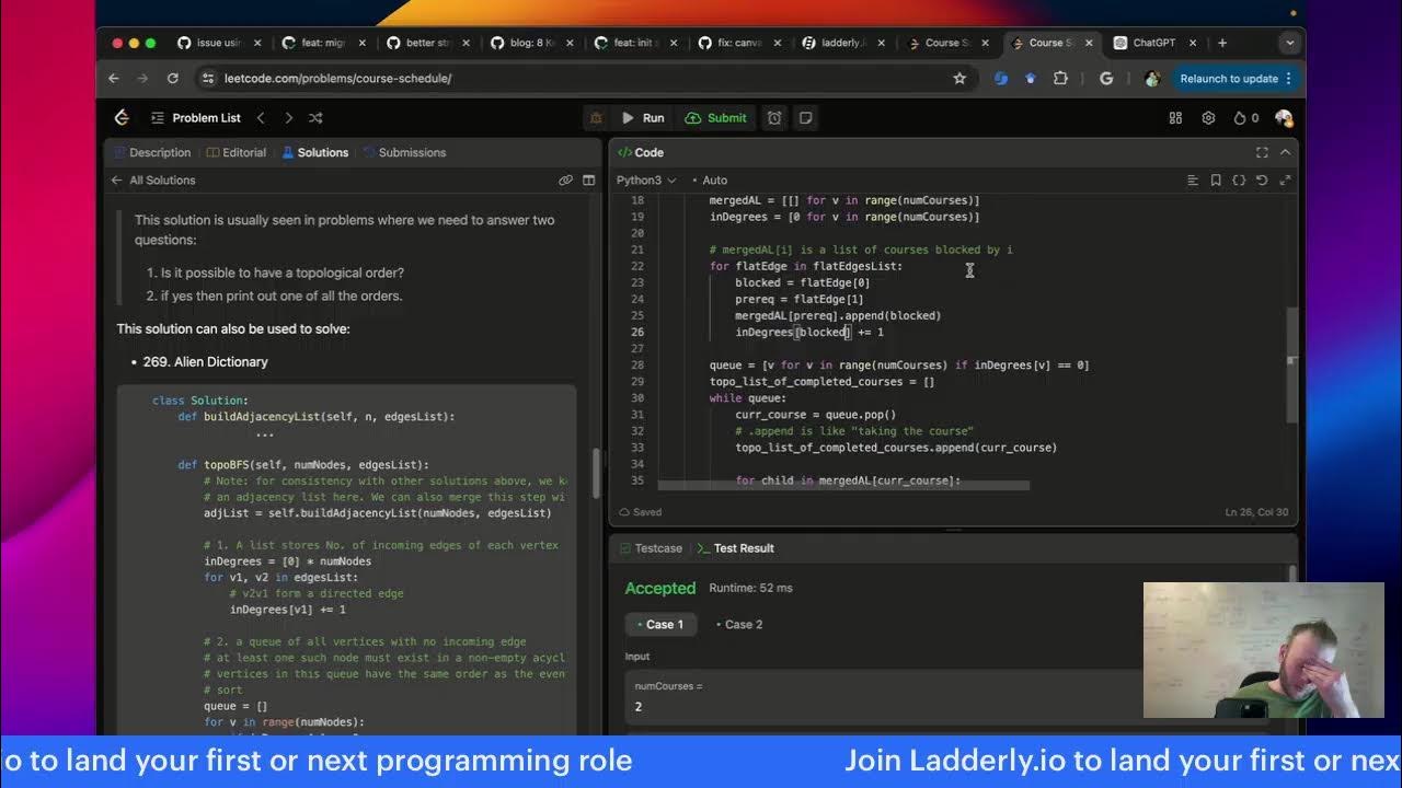 Leetcode 207. Course Schedule | June 5 - YouTube