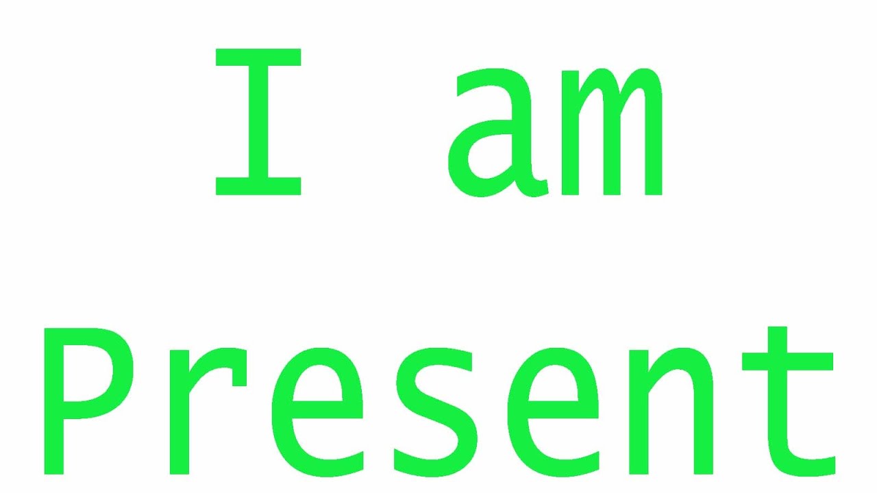 Thought for the Week 1 - I am Present to Myself - YouTube