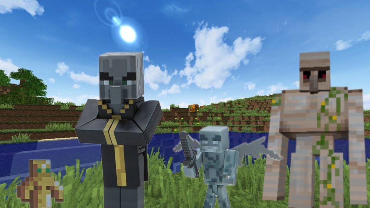 Vindicator spawn mobs vs iron goal pvp #vindicator vs evoker minecraft ...