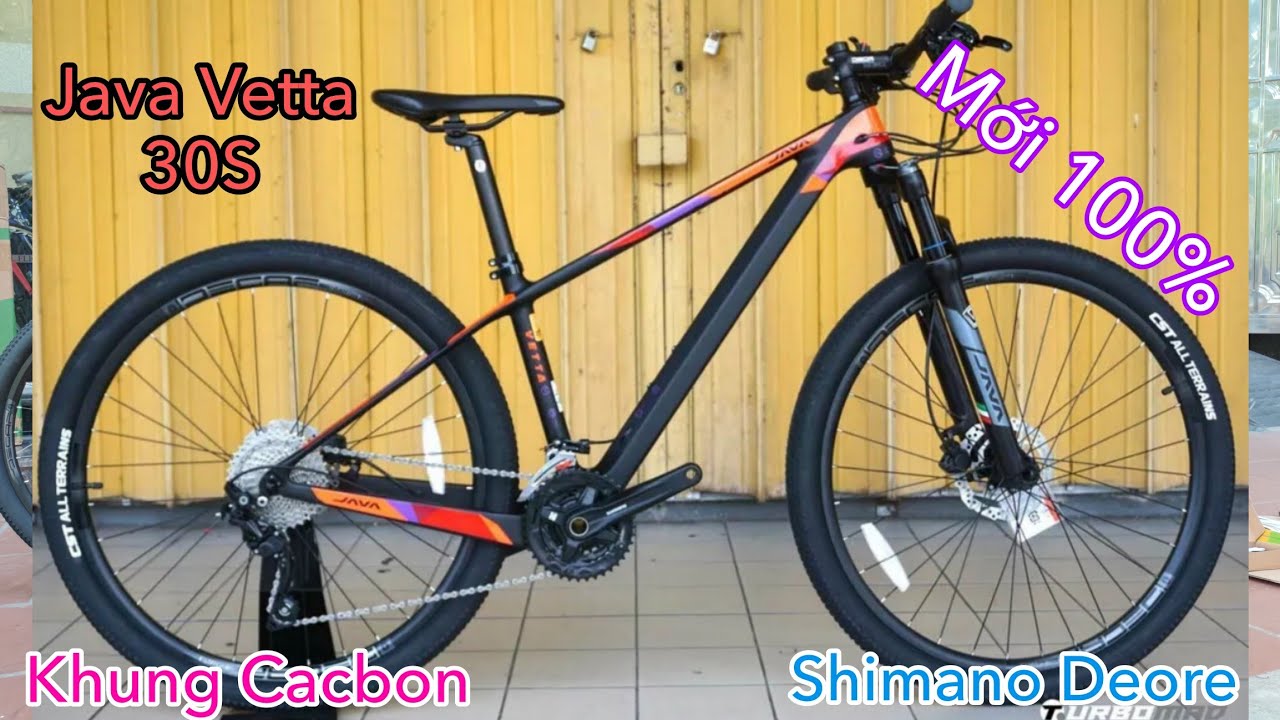 Java Vetta 30S | Xe địa hình khung cacbon + Truyền đông Shimano Deore ...