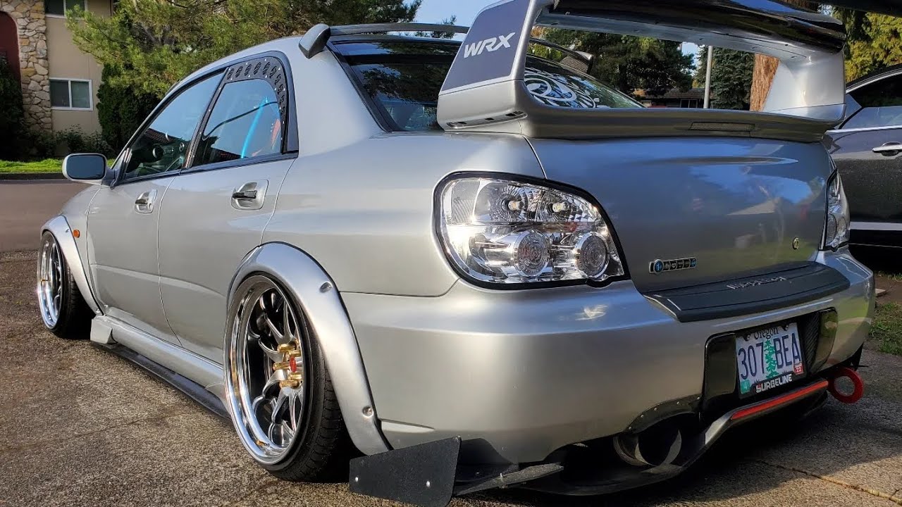 Bugeye WRX SLAMMED BAGGED - YouTube