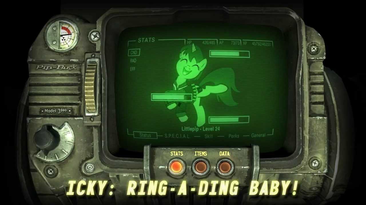 Icky - Ring-a-Ding Baby! [Pipbuck 3000 visual] - YouTube