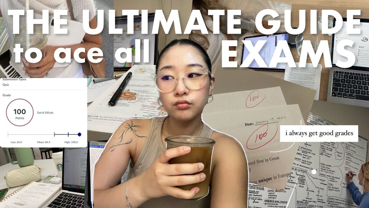 A *realistic* CRAM STUDY GUIDE to ace every exam || 7 easy study tips, anatomy & physio, 100% ...