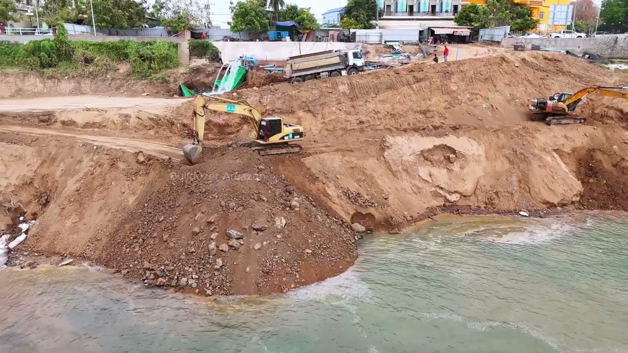 Amazingly! This Is How They Making Big Dam Using Rock Soils Powerful ...
