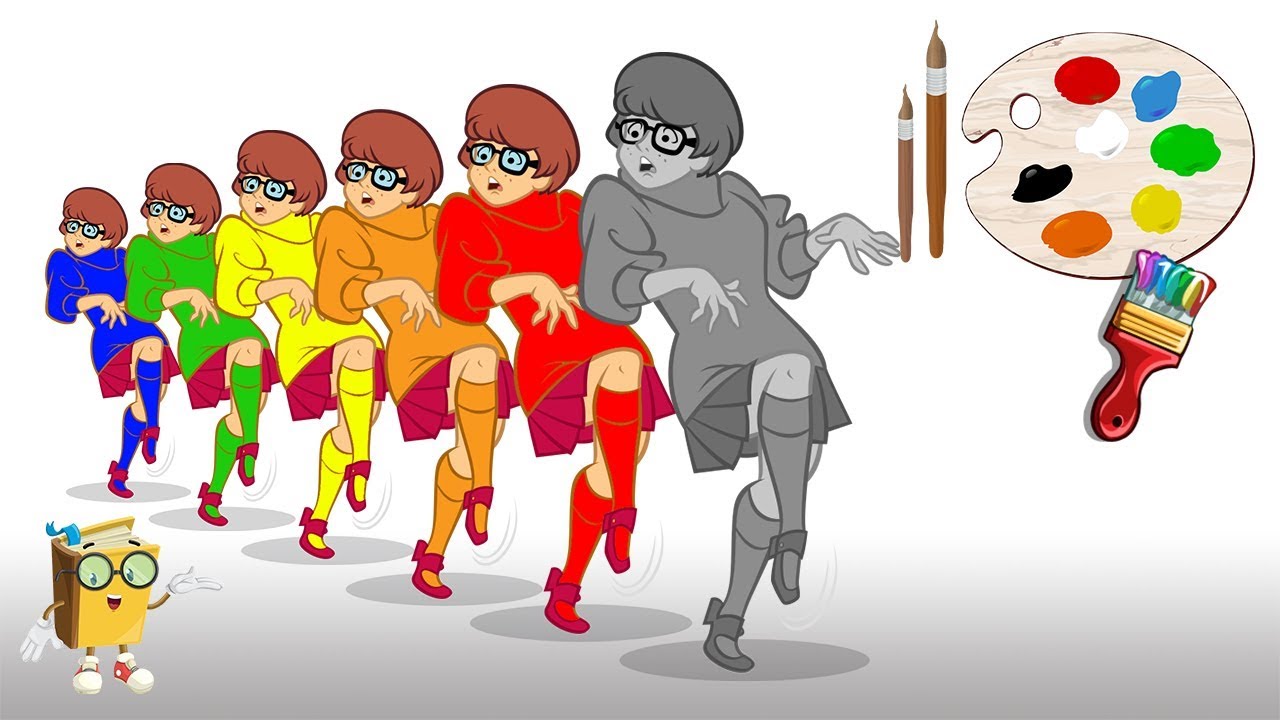 Scooby Doo - Learn colors with Velma #scoobydoo #colors #learnlocors # ...