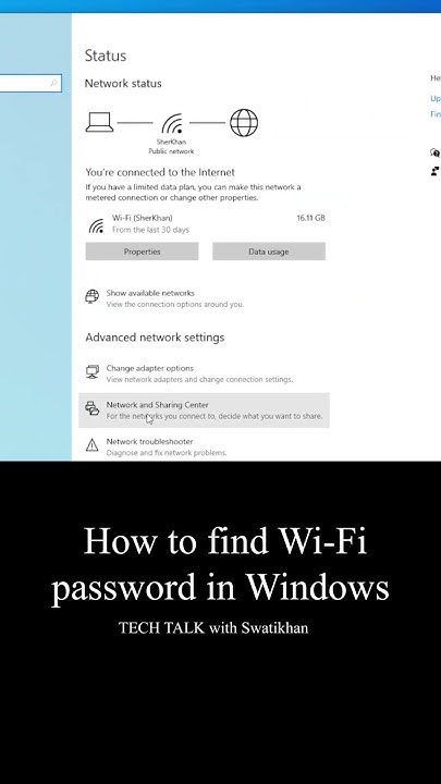 How to get Wifi password in windows #short - YouTube