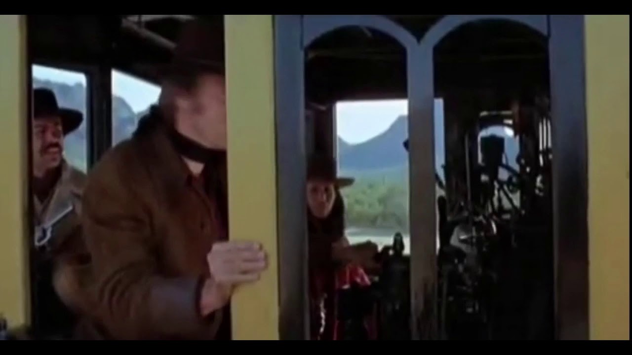 Joe Kidd train crash scene with added sfx - YouTube