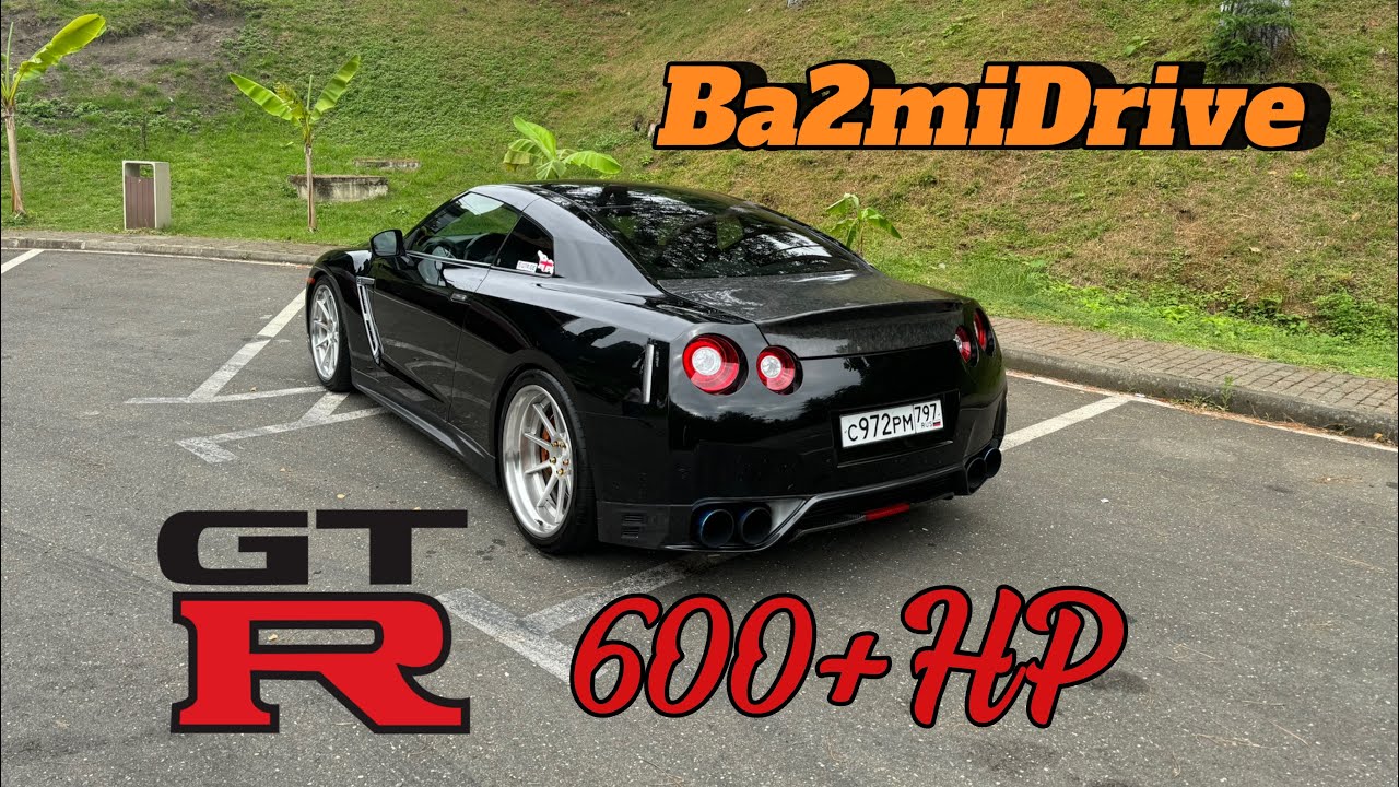 Nissan GT-R R35 (600 HP) 0-200 km/h acceleration and driving on ...