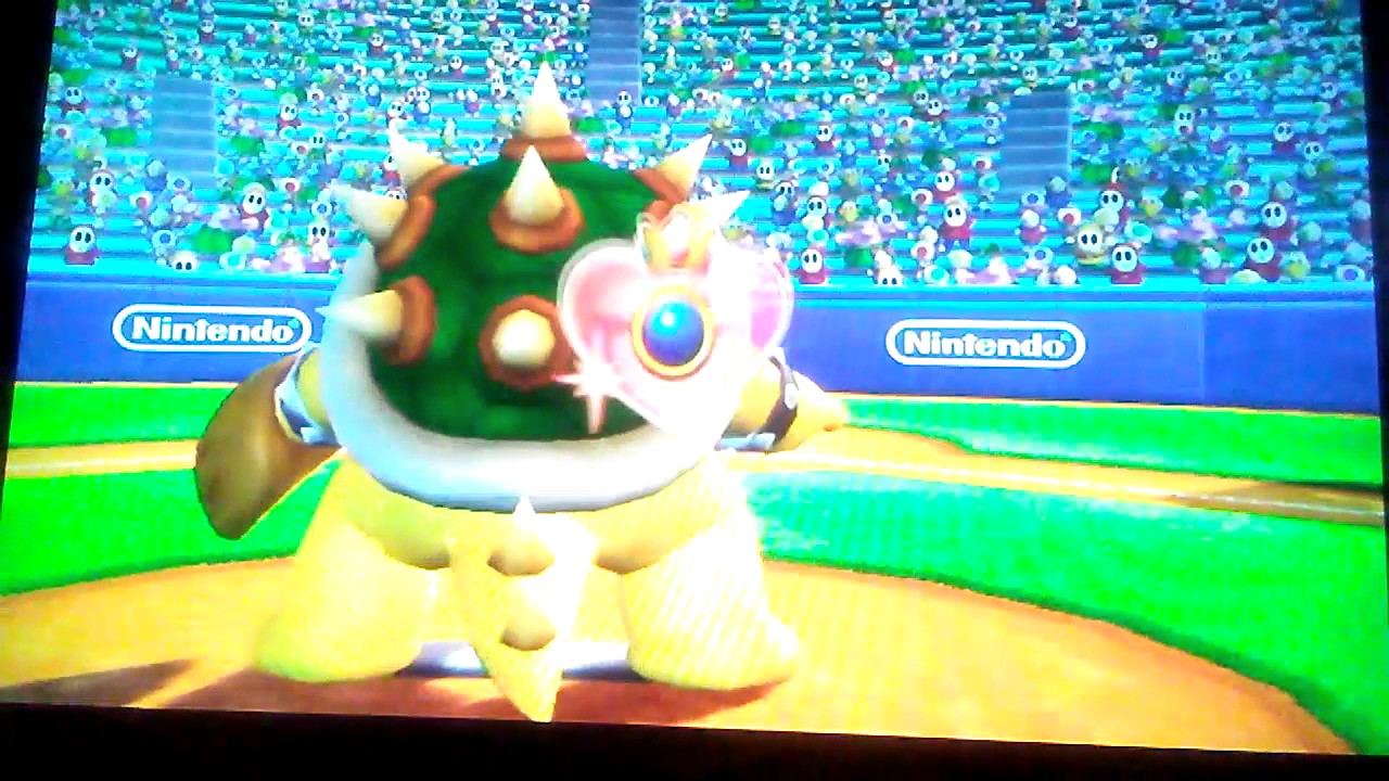 Mario super sluggers- peach vs Bowser - YouTube