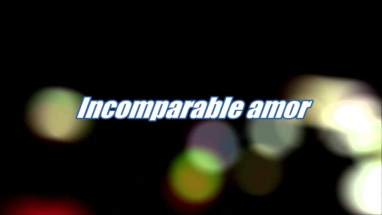 Incomparable amor - David Scarpeta (Letra) - YouTube