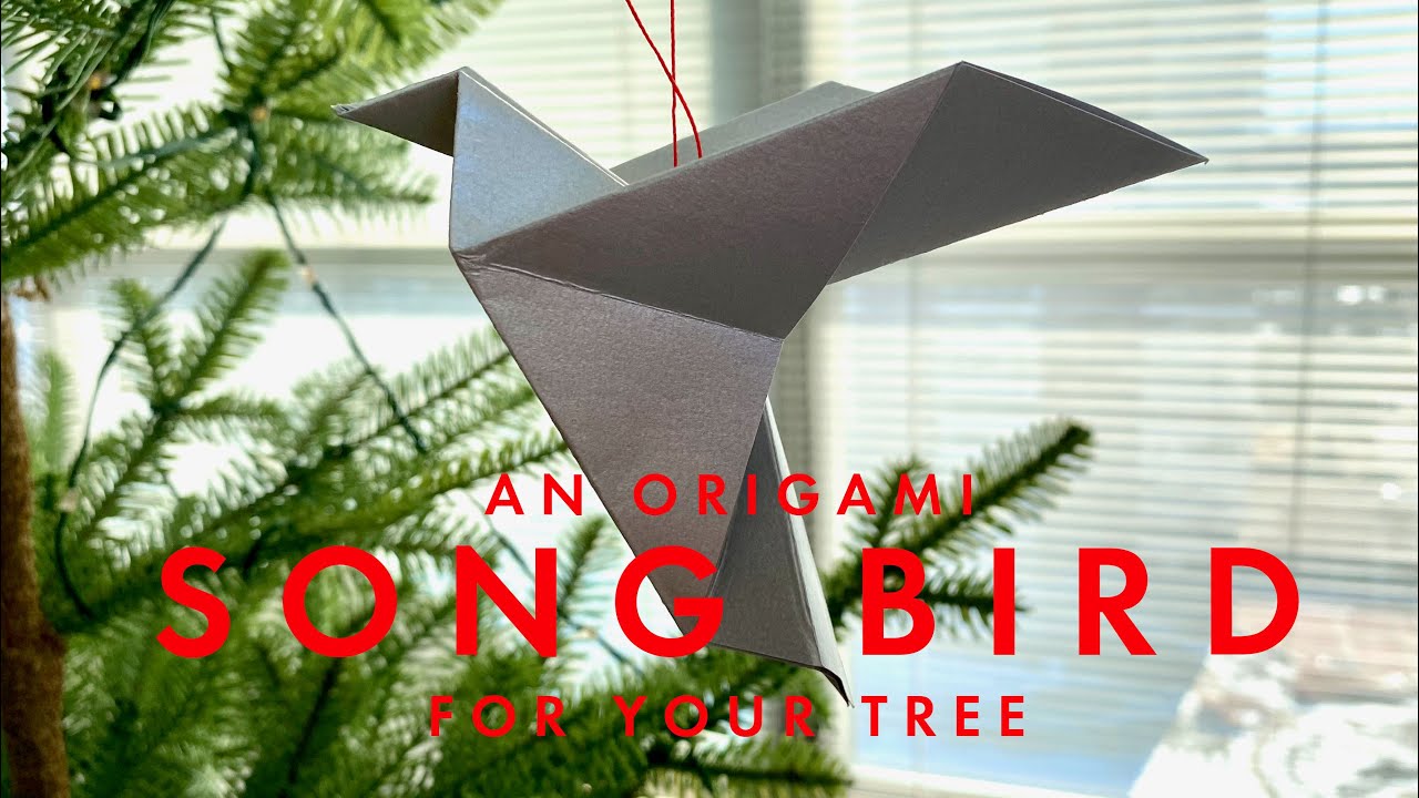 An Origami Song Bird for Your Tree - YouTube