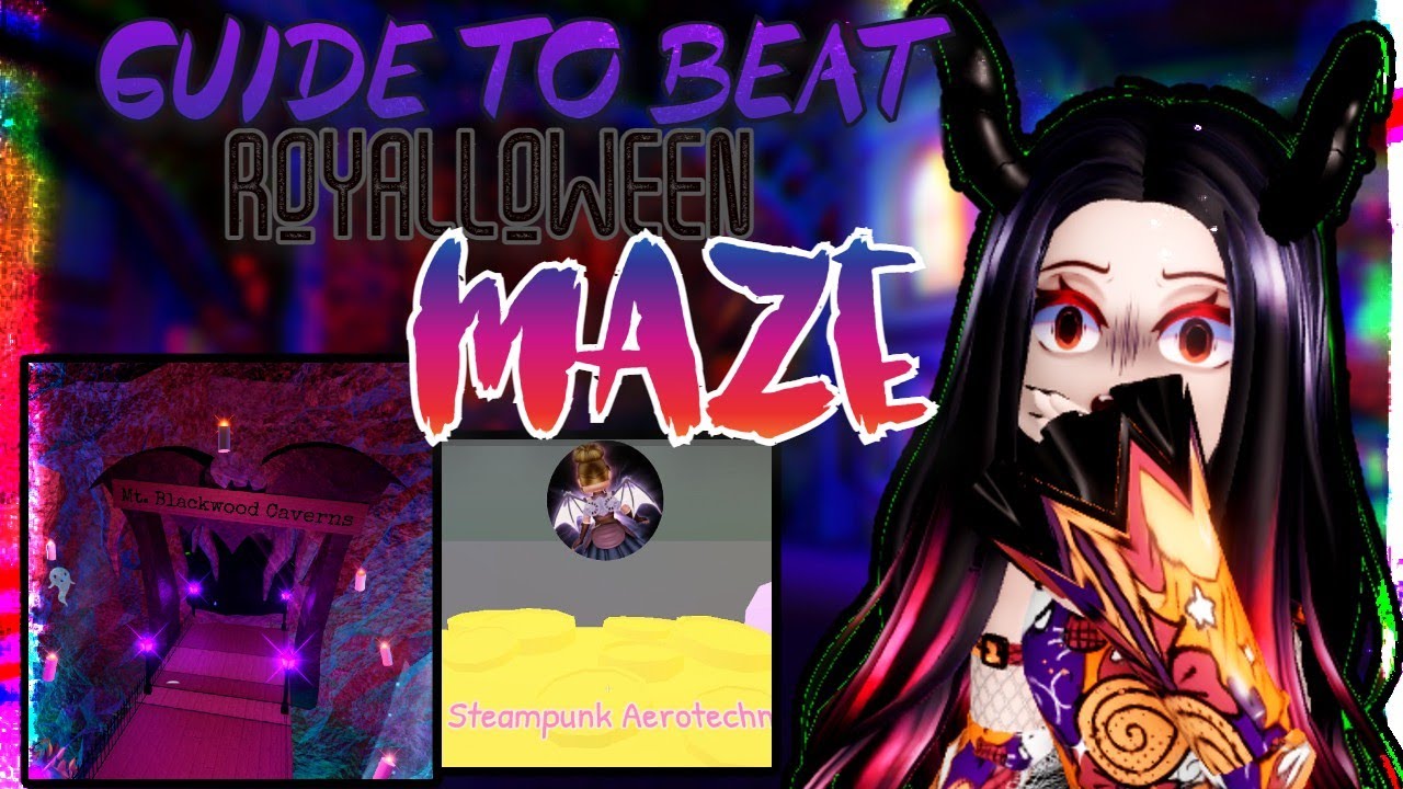 EASY GUIDE TO BEAT ROYALLOWEEN MAZE WITH TIPS || Royale high roblox ...