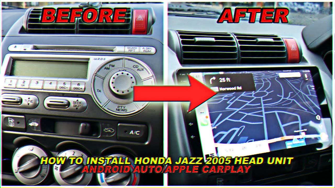 HOW TO INSTALL HONDA JAZZ ANDROID HEAD UNIT *INSANE TRANSFORMATION ...