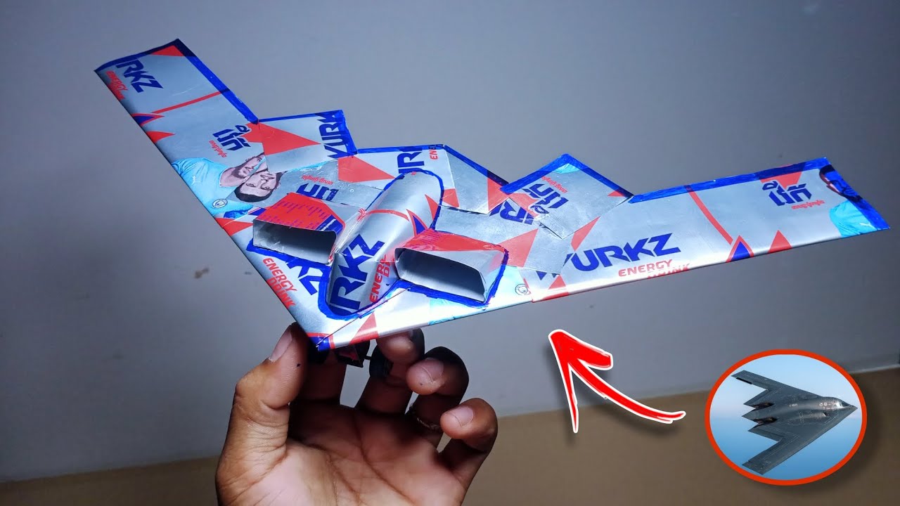 Creative cans to B2 stealth bomber aircrafts. |Cans recycling #18| (DIY ...