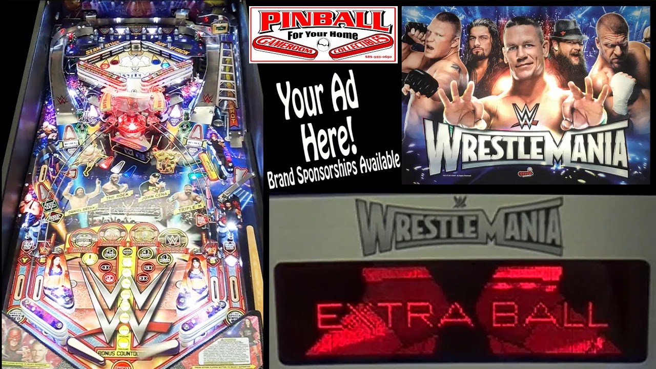 WWE WrestleMania Pro Pinball Machine ~ 2015 Stern - YouTube