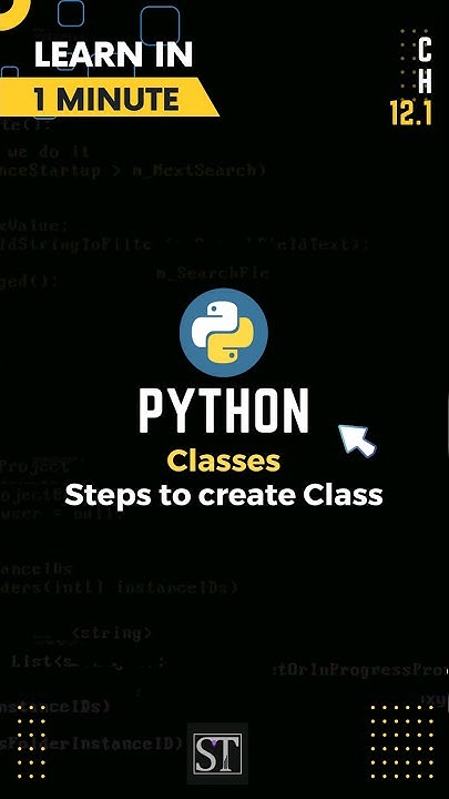 Steps To Create Python Class In 1 Minute Python Codingshorts Pythonclass Shorts Youtube