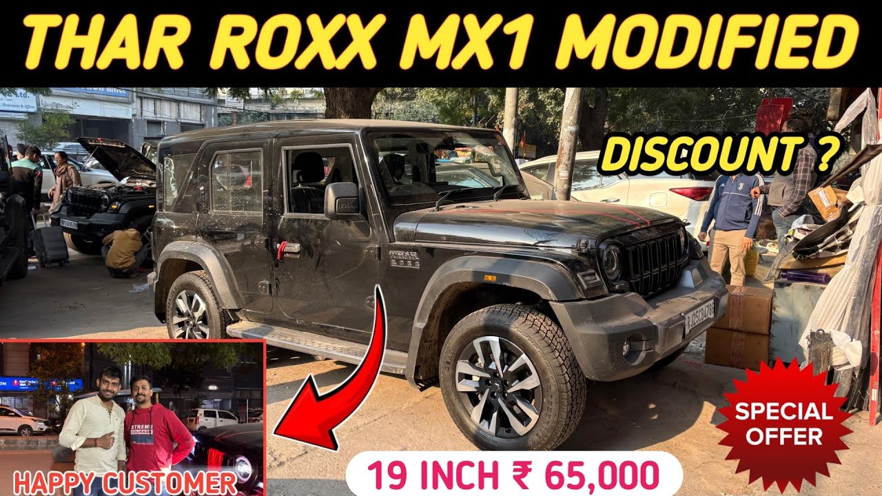 Thar Roxx Mx1 Modified modified Thar Roxx Thar Roxx Accessories Thar ...
