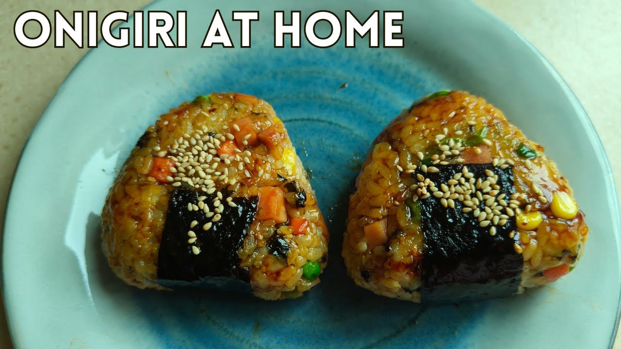 How to make ONIGIRI at HOME | DELICIOUS ONIGIRI recipe | HAND MADE ...