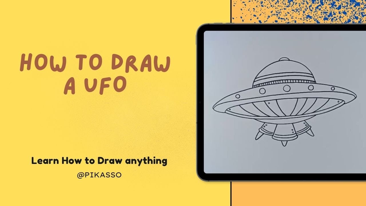 How to Draw a UFO - YouTube