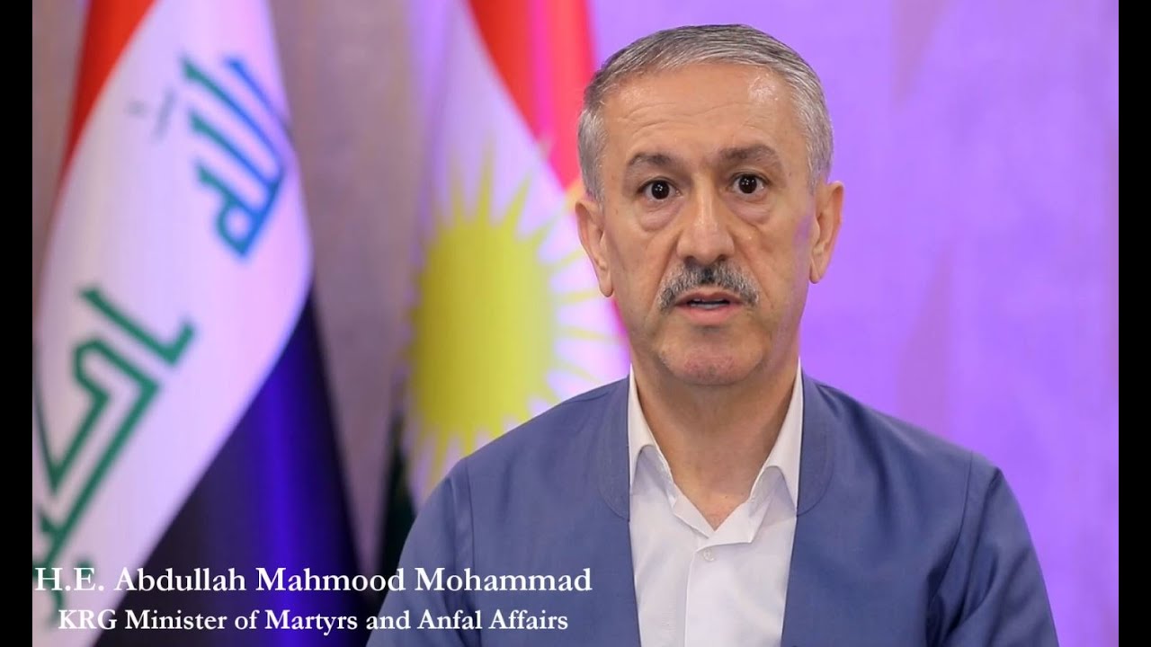 KRG Minister Abdullah Mahmood Mohammad's Video Message on 35th ...