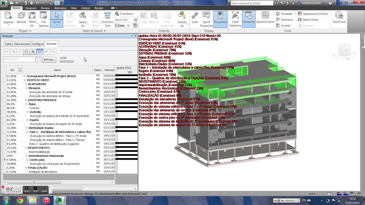 Time Lapse Navisworks - YouTube