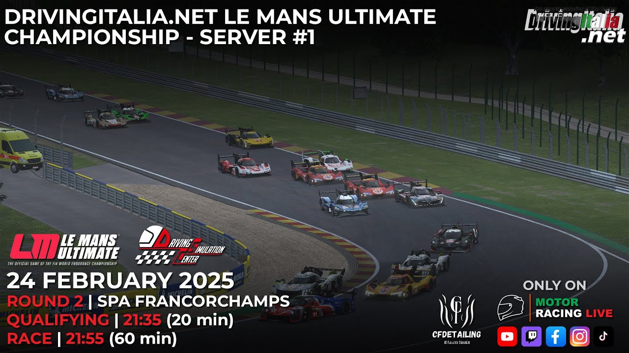 DrivingItalia.net Le Mans Ultimate Championship | R2 | Spa ...