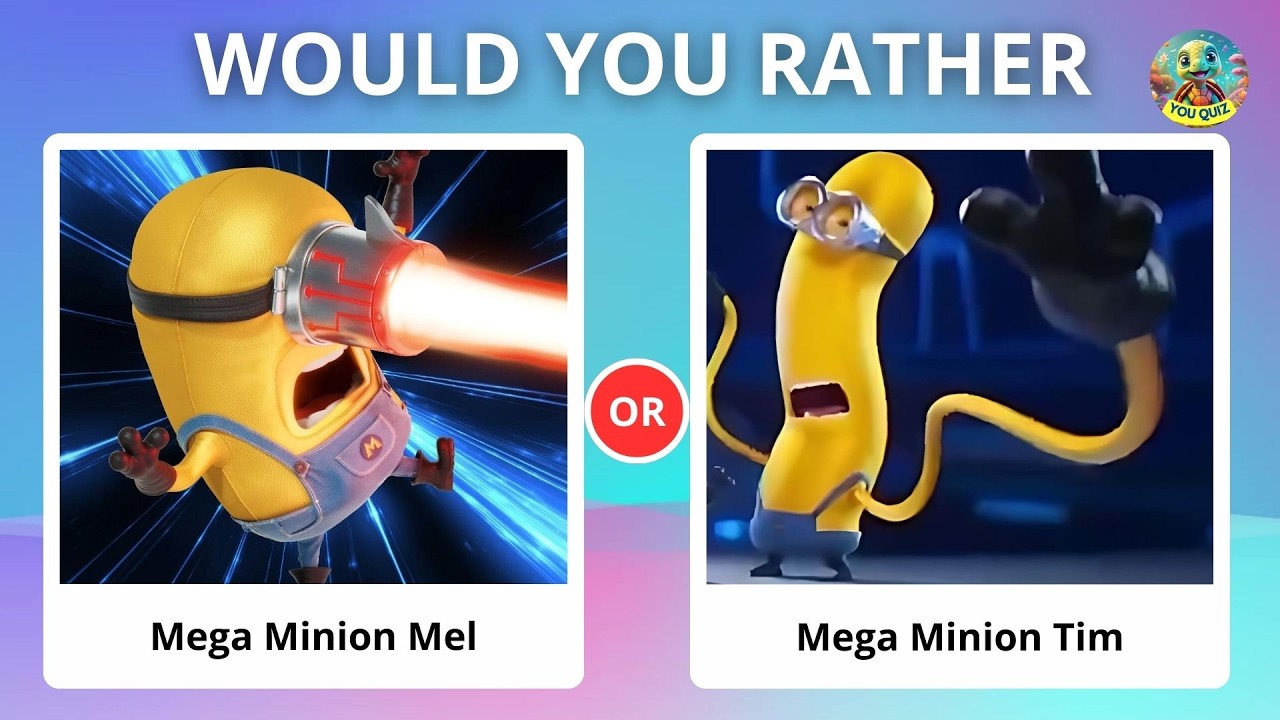 Would You Rather - DESPICABLE ME 4 EDITION ~ Minion with BTS Movie Quiz ...
