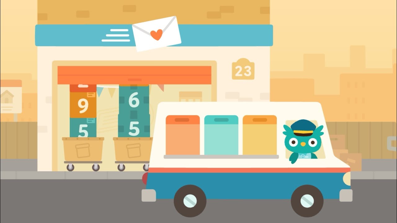 Sago mini school | mail | postman delivery mail - YouTube