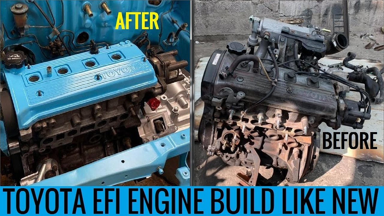 Toyota EFI engine Build at home like Brand New unit DIY 4efe 5efe 7afe ...