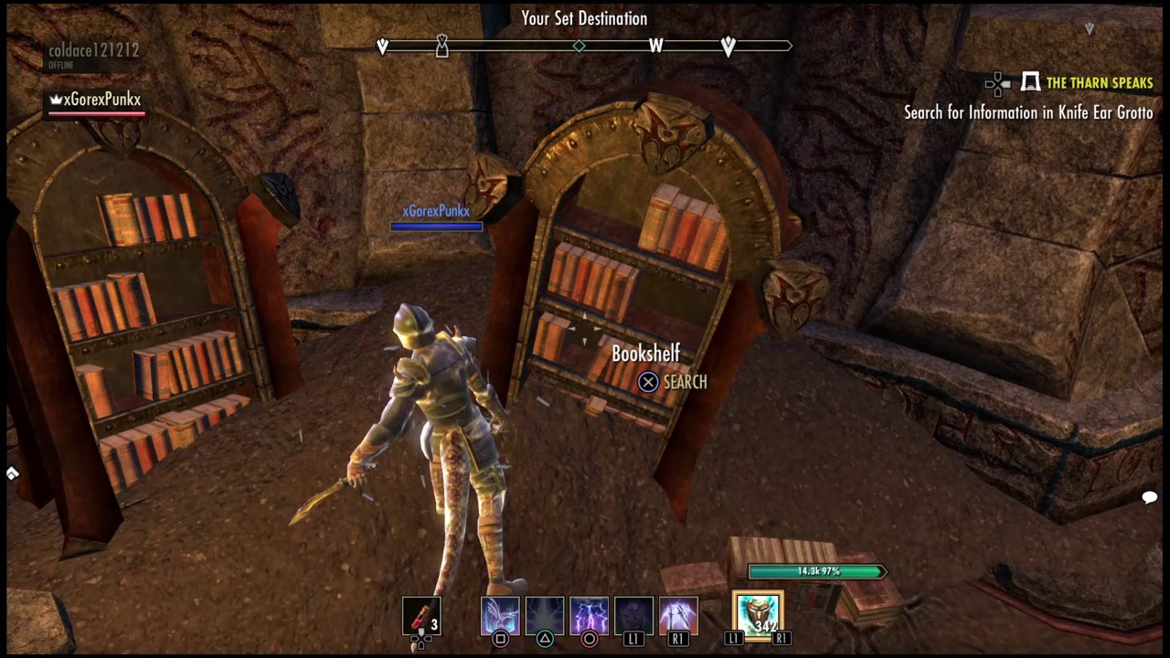 The Elder Scrolls Online (PS4) Knife Ear Grotto (2016) - YouTube