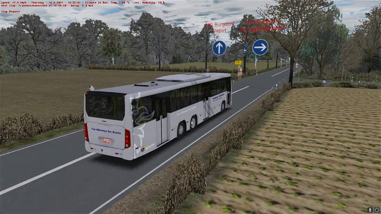 (OMSI2 + Track IR e G27) Neobus Mega Scania F250 (MOD) - YouTube