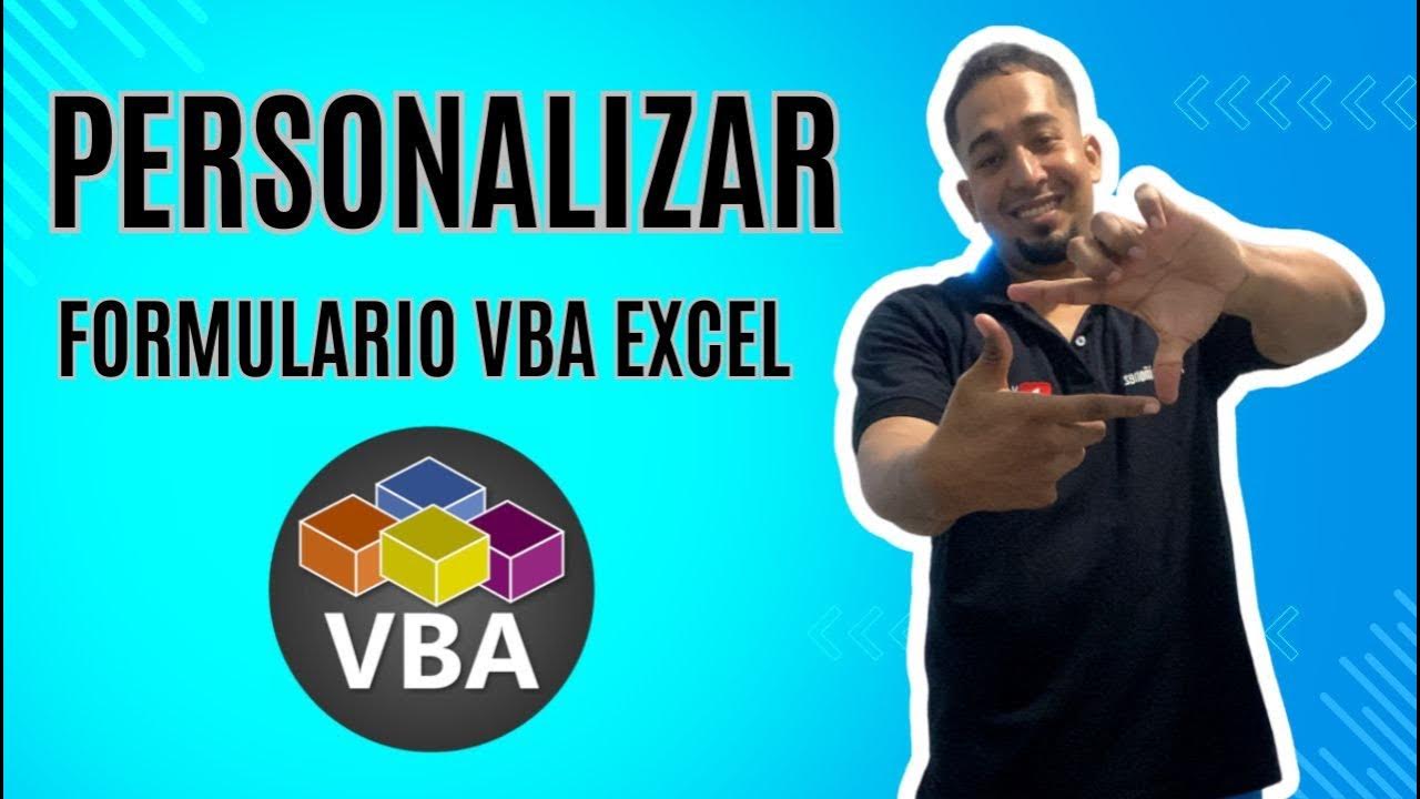 Personalizar nuestro formulario VBA en Excel Cap 40 Excel VBA - YouTube