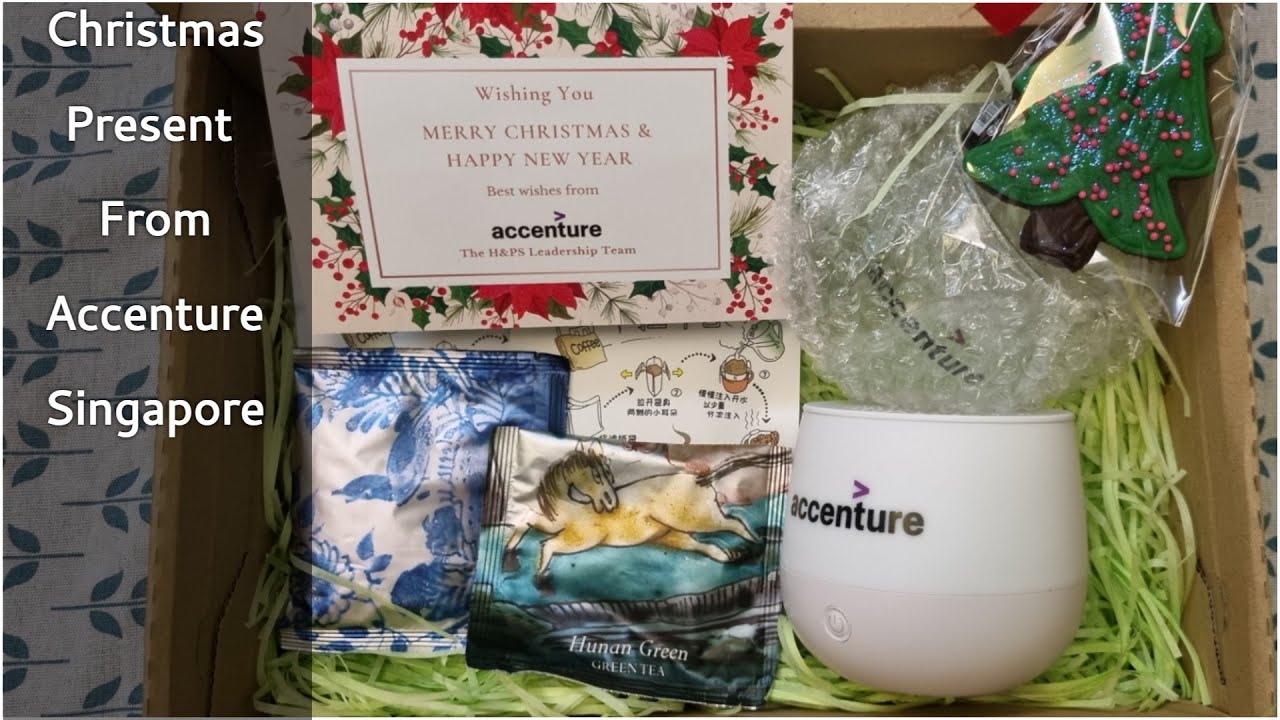 Christmas present from Accenture Singapore!! - YouTube