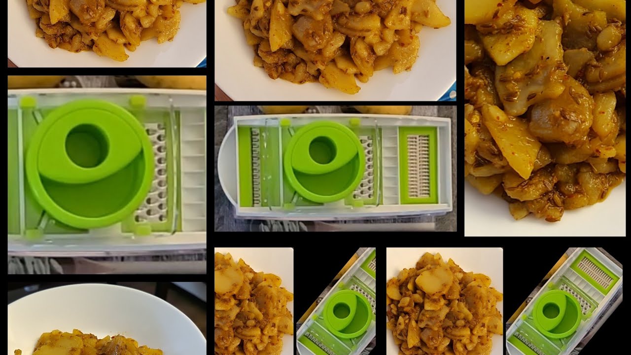 REVIEW OF Starfrit PRO Mandoline|ZEERAY WALAY ALOO|CUMIN POTATOES # ...