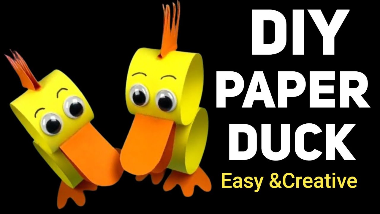 How to Make a Cute Duck With Paper | Easy Paper Duck - DIY Craft - YouTube
