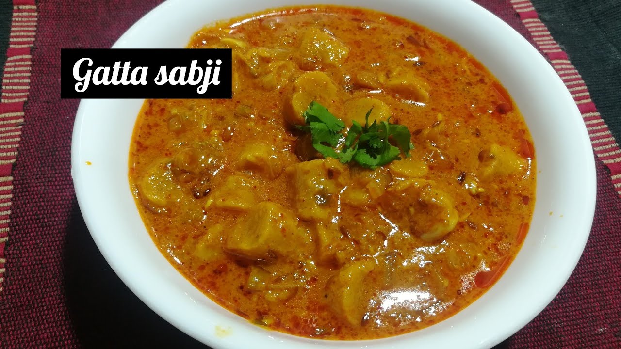 gatta with gravy |રસાવાળું ગટટા નું શાક | गट्टे की सब्जी - ALPA - YouTube