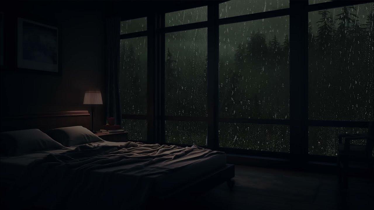 Sleep Well due to Listen to Soft Rain Sounds in Forest at Night - Rain ...