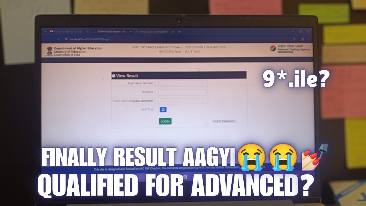 Finally result declared😭😭♥️🥀 QUALIFIED FOR JEE ADV|97+ percentile ...