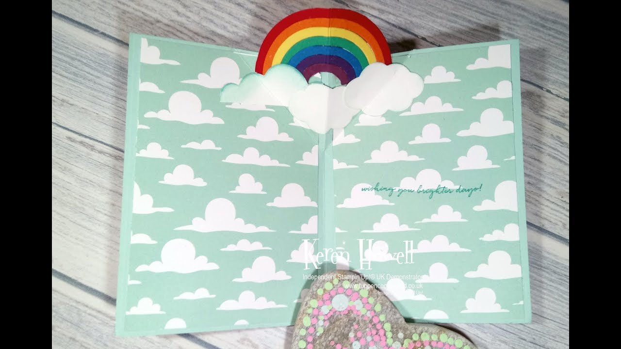Stampin' Up! Pop-Up rainbow card - YouTube