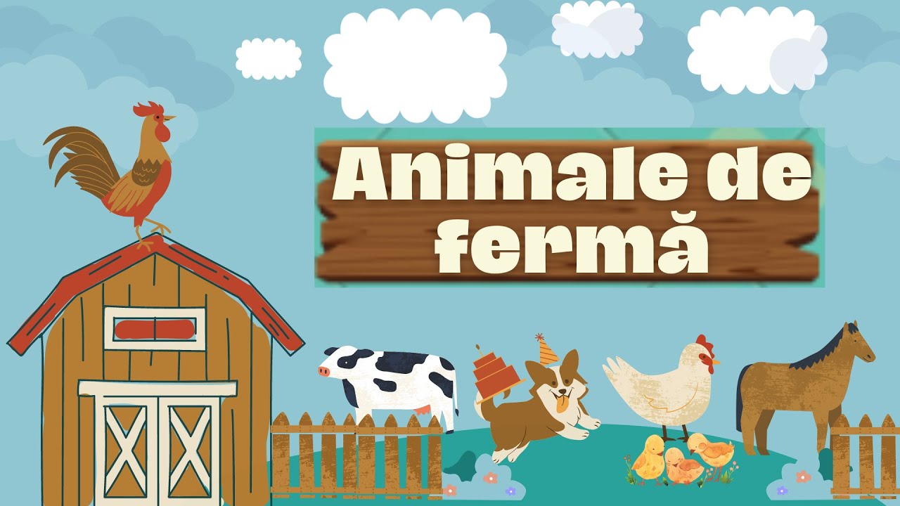 Animale de fermă pentru copii - YouTube