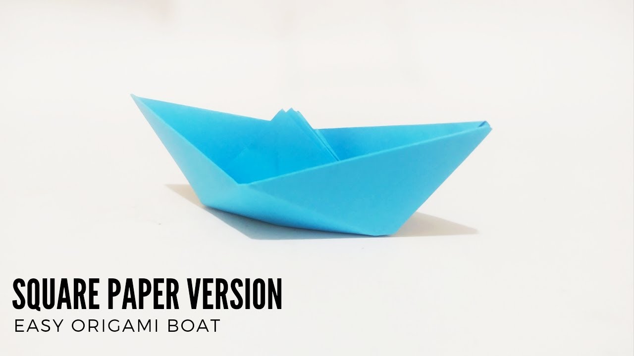 Cara Membuat Kapal Dari Kertas Persegi | Origami Boat Square Paper Easy ...